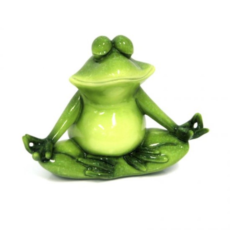 Yoga Frosch Figur